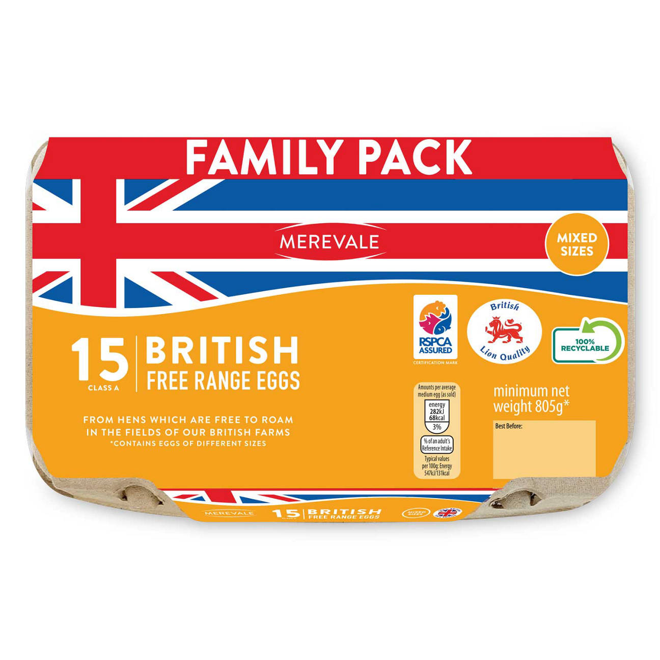 British Free Range Mixed Weight Eggs 15 Pack | ALDI UK